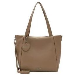Emily & Noah Shopper EMILY & NOAH "Shopper E&N Enie", Damen, Gr. B/H/T: 37cm x 30cm x 15cm 0, beige (taupe 900), Polyurethan, Taschen Shopper