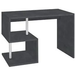 Schreibtisch Home Affaire "Esse, modernes Design", grau (schieferfarben, schieferfarben), B:100cm H:77,5cm T:50cm, Tische, Schreibtisch, in verschiedenen Breiten, mit und ohne Monitoraufsatz, Made in Italy