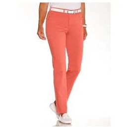 Bequeme Jeans Casual Looks, Damen, Gr. 54, Normalgr&ouml;&szlig;en, orange (koralle), 96% Baumwolle, 4% Elasthan, unifarben, lang, Jeans