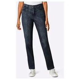 5-Pocket-Jeans Ascari, Damen, Gr. 48, Normalgr&ouml;&szlig;en, blau (blau, schwarz), 50% Baumwolle, 40% Lyocell, 7% Elastomultiester, 3% Elasthan, unifarben, lang, Jeans 5-Pocket-Jeans