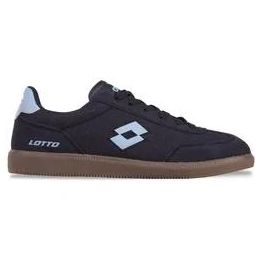 Sneaker Lotto, Damen, Gr. 36, blau (navy, leuchtendesblau), Synthetik, unifarben mit Farbeinsatz, Schuhe Sneaker, - auch in Kindergr&ouml;&szlig;en erh&auml;ltlich