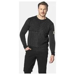 Strickpullover Jan Vanderstorm "Pullover RABBE", Herren, Gr. 5XL, schwarz, Obermaterial: 100% Baumwolle CO., Pullover Strickpullover