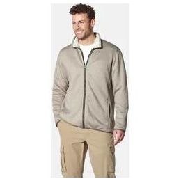 Sweatjacke Babista "Fleecejacke BIATINARI", Herren, Gr. XXL, beige (beige gemustert), Obermaterial: 100% Polyester COOLMAX PES(Coolmax)., Sweatjacken Sweatjacke