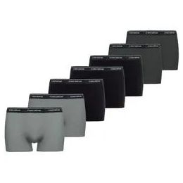 Boxershorts Ceceba "Boxershort 7er Pack", Herren, Gr. XXL, schwarz (schwarz, grau), Obermaterial: 95% Baumwolle CO. 5% Elasthan EL., Unterhosen