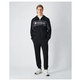 Jogginganzug Champion, Herren, Gr. S (44/46), nbk, nbk, nbk,, Obermaterial: 55% Baumwolle, 45% Polyester, Sportanz&uuml;ge Jogginganzug, mit Kapuze, f&uuml;r sportliche Aktivit&auml;ten, aus Baumwolle und Polyester