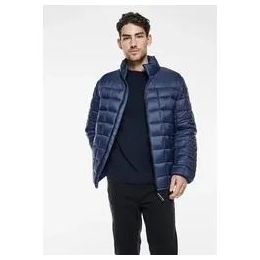 Steppjacke Street One MEN, Herren, Gr. L (42), blau (skydive blau), Stoff, 100% Nylon, unifarben, normal normal, hoch geschlossener Ausschnitt, B&uuml;ndchen, Jacken Steppjacke, mit Stehkragen