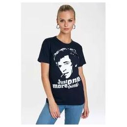 T-Shirt logoshirt "Columbo - Just One More Thing", Damen, Gr. XS, blau (dunkelblau), 100% Baumwolle, bedruckt, normal, Rundhals, Shirts T-Shirt, mit coolem Frontprint
