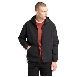 Regenjacke Timberland "Mens Waterproof Shell Jacket", Herren, Gr. XL, schwarz, Obermaterial: 100% Nylon, hoch geschlossener Ausschnitt, elastischer Bund, Jacken Regenjacke, Wasser- & Winddicht & Atmungsaktiv