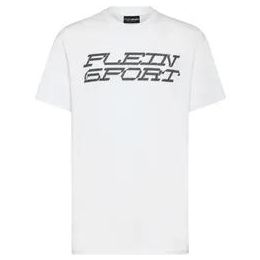 T-Shirt Plein Sport "Tiger", Damen, Gr. L, wei&szlig; (01, wei&szlig;), Obermaterial: 100% Baumwolle, Shirts T-Shirt
