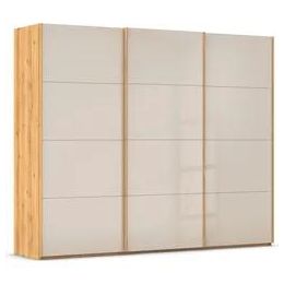 Schwebet&uuml;renschrank Rauch "Kleiderschrank Schrank Garderobe Schlafzimmerschrank SCALE-FYRA", braun (asteiche, glas champagner, griffleisten asteiche), B:271cm H:223cm T:68cm, Holzwerkstoff, Schr&auml;nke, Schwebet&uuml;renschrank, edle viergeteilte T&uuml;ren mit Glas-Front viele Farben MADE IN GERMANY