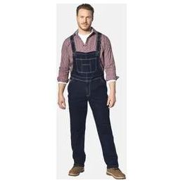 Latzjeans Jan Vanderstorm "Latzhose KEARON", Herren, Gr. 8,2, N-Gr, blau (dunkelblau), Obermaterial: 98% Baumwolle CO. 2% Elasthan EL., Hosen