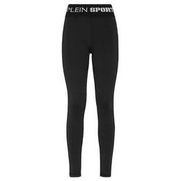 Leggings Plein Sport "Leggings", Damen, Gr. L, US-Gr&ouml;&szlig;en, schwarz (02, schwarz), Obermaterial: 90% Polyester, 10% Elasthan, Hosen Leggings