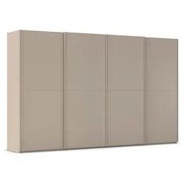 Schwebet&uuml;renschrank Rauch "Kleiderschrank Schrank Garderobe Schlafzimmerschrank SCALE-DUO", grau (fango, griffleisten fango), B:360cm H:223cm T:68cm, Holzwerkstoff, Schr&auml;nke, Schwebet&uuml;renschrank, edle zweigeteilte T&uuml;ren und 3 Zierleisten MADE IN GERMANY