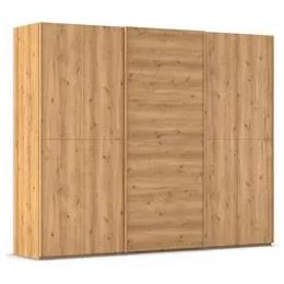 Schwebet&uuml;renschrank Rauch "Kleiderschrank Schrank Garderobe Schlafzimmerschrank SCALE-WOOD", braun (asteiche massiv, griffleisten asteiche), B:271cm H:223cm T:68cm, Holz teilmassiv, Schr&auml;nke, Schwebet&uuml;renschrank, senkrecht geteilte T&uuml;ren in robuster massiver Asteiche MADE IN GERMANY