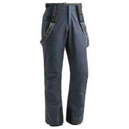 Skihose Maier Sports "Anton Vent slim", Herren, Gr. 54, Normalgr&ouml;&szlig;en, grau, 100% Polyester, Hosen Skihose, Herren Schneehose mit Hosentr&auml;gern, wind/wasserdicht, Slim Fit