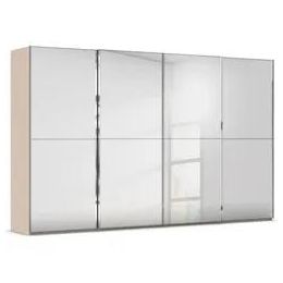 Schwebet&uuml;renschrank Rauch "Kleiderschrank Schrank Garderobe Schlafzimmerschrank SCALE-DUO", braun (fango), B:360cm H:223cm T:68cm, Holzwerkstoff, Schr&auml;nke, Schwebet&uuml;renschrank, edle zweigeteilte T&uuml;ren Spiegelfront und 3 Zierleisten MADE IN GERMANY