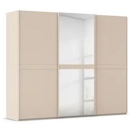 Schwebet&uuml;renschrank Rauch "Kleiderschrank Schrank Garderobe Schlafzimmerschrank SCALE-LINE", beige (champagner), B:271cm H:223cm T:68cm, Holzwerkstoff, Schr&auml;nke, Schwebet&uuml;renschrank, edle Optik mit Bauchbinde in Korpusfarbe mit Spiegel MADE IN GERMANY