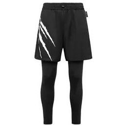 Sporthose Plein Sport "Scratch", Damen, Gr. 3XL, US-Gr&ouml;&szlig;en, schwarz (02, schwarz), Obermaterial: 90% Polyester, 10% Elasthan, Hosen Sporthose