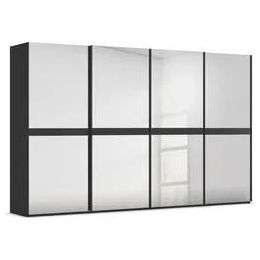 Schwebet&uuml;renschrank Rauch "Kleiderschrank Schrank Garderobe Schlafzimmerschrank SCALE-LINE", schwarz, B:360cm H:223cm T:68cm, Holzwerkstoff, Schr&auml;nke, Schwebet&uuml;renschrank, edle Optik mit Bauchbinde in Korpusfarbe Spiegelfront MADE IN GERMANY