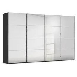Schwebet&uuml;renschrank Rauch "Kleiderschrank Schrank Garderobe Schlafzimmerschrank SCALE-FYRA", schwarz, B:360cm H:223cm T:68cm, Holzwerkstoff, Schr&auml;nke, Schwebet&uuml;renschrank, edle viergeteilte T&uuml;ren, Spiegelfront und viele Farben MADE IN GERMANY
