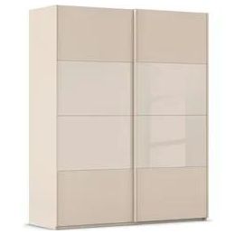 Schwebet&uuml;renschrank Rauch "Kleiderschrank Schrank Garderobe Schlafzimmerschrank SCALE-FYRA", beige (champagner, glas champagner), B:181cm H:223cm T:67cm, Holzwerkstoff, Schr&auml;nke, Schwebet&uuml;renschrank, edle T&uuml;ren viergeteilt Glas matt/gl&auml;nzend viele Farben MADE IN GERMANY