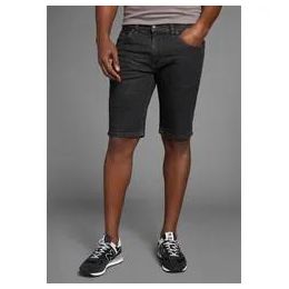 Jeansshorts Arizona, Herren, Gr. 36, N-Gr, dk grau wash, Denim/Jeans, Obermaterial: 98% Baumwolle, 2% Elasthan, kontrastfarbene Details, Basic, normal kniefrei, Jeans Jeansshorts, gerader Schnitt, niedrige Leibh&ouml;he