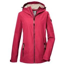 Funktionsjacke "GS 71 WMN JCKT", Damen, Gr. 42, pink, Obermaterial: 100% Polyester;Futter: 100% Polyester, G.I.G.A. DX BY KILLTEC, Jacken Funktionsjacke, Damenjacke: wasserdicht, winddicht, verstellbar, Kapuze