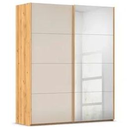 Schwebet&uuml;renschrank Rauch "Kleiderschrank Schrank Garderobe Schlafzimmerschrank SCALE-FYRA", braun (asteiche, glas champagner, griffleisten asteiche), B:181cm H:223cm T:67cm, Holzwerkstoff, Schr&auml;nke, Schwebet&uuml;renschrank, edle viergeteilte T&uuml;ren Spiegel/Glas-Mix viele Farben MADE IN GERMANY