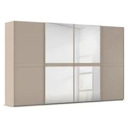 Schwebet&uuml;renschrank Rauch "Kleiderschrank Schrank Garderobe Schlafzimmerschrank SCALE-LINE", braun (fango), B:360cm H:223cm T:68cm, Holzwerkstoff, Schr&auml;nke, Schwebet&uuml;renschrank, edle Optik mit Bauchbinde in Korpusfarbe mit Spiegel MADE IN GERMANY