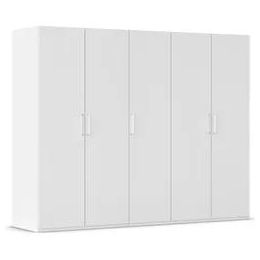 Dreht&uuml;renschrank Rauch "Kleiderschrank Schrank Garderobe Schlafzimmerschrank EVELYN", wei&szlig; (alpinwei&szlig;), B:251cm H:197cm T:60cm, Holzwerkstoff, Schr&auml;nke, Dreht&uuml;renschrank, in elegantem Stil, viel Stauraum 4 Breiten und 2 H&ouml;hen MADE IN GERMANY