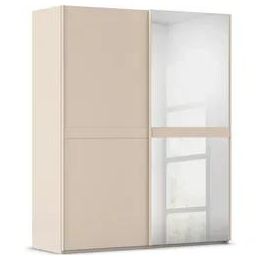 Schwebet&uuml;renschrank Rauch "Kleiderschrank Schrank Garderobe Schlafzimmerschrank SCALE-LINE", beige (champagner), B:181cm H:223cm T:68cm, Holzwerkstoff, Schr&auml;nke, Schwebet&uuml;renschrank, edle Optik mit Bauchbinde in Korpusfarbe mit Spiegel MADE IN GERMANY