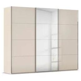 Schwebet&uuml;renschrank Rauch "Kleiderschrank Schrank Garderobe Schlafzimmerschrank SCALE-FYRA", beige (champagner, glas champagner, griffleisten chrom), B:271cm H:223cm T:68cm, Holzwerkstoff, Schr&auml;nke, Schwebet&uuml;renschrank, edle viergeteilte T&uuml;ren Spiegel/Glas-Mix viele Farben MADE IN GERMANY