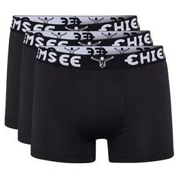 Boxershorts Chiemsee "Boxershort Boxer Briefs, Regular Fit 3P 3er Pack", Herren, Gr. XXL, schwarz, Obermaterial: 95% Baumwolle CO. 5% Elasthan EL., Unterhosen