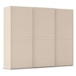 Schwebet&uuml;renschrank Rauch "Kleiderschrank Schrank Garderobe Schlafzimmerschrank SCALE-LINE", beige (champagner), B:271cm H:223cm T:68cm, Holzwerkstoff, Schr&auml;nke, Schwebet&uuml;renschrank, edle Optik mit Bauchbinde in Korpusfarbe Dekorfront MADE IN GERMANY