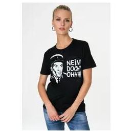 T-Shirt logoshirt "Le Gendarme de Saint-Tropez - Nein Doch Ohhh", Damen, Gr. XXL, schwarz, 100% Baumwolle, bedruckt, normal, Rundhals, Shirts T-Shirt, mit coolem Print