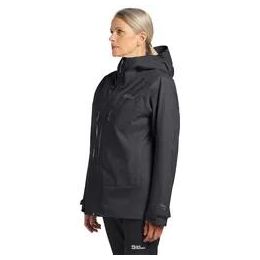 Funktionsjacke Jack Wolfskin "KAMMWEG 3L JKT W", Damen, Gr. M (38/40), grau (phantom), Obermaterial: 100% Polyester. Futter: 100% Polyester. Futter 2: 86% Polyamid, 14% sonstige Fasern, Jacken Funktionsjacke
