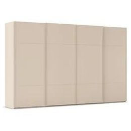 Schwebet&uuml;renschrank Rauch "Kleiderschrank Schrank Garderobe Schlafzimmerschrank SCALE-TRIO", beige (champagner, griffleisten champagner), B:360cm H:223cm T:68cm, Holzwerkstoff, Schr&auml;nke, Schwebet&uuml;renschrank, edle dreigeteilte Front, 2 Zierleisten in Griff-Farbe MADE IN GERMANY