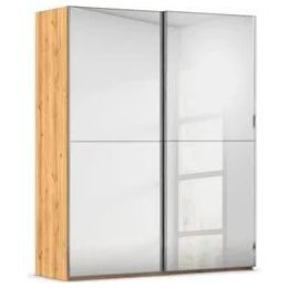 Schwebet&uuml;renschrank Rauch "Kleiderschrank Schrank Garderobe Schlafzimmerschrank SCALE-DUO", braun (asteiche), B:181cm H:223cm T:68cm, Holzwerkstoff, Schr&auml;nke, Schwebet&uuml;renschrank, edle zweigeteilte T&uuml;ren Spiegelfront und 3 Zierleisten MADE IN GERMANY