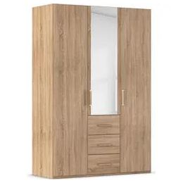 Dreht&uuml;renschrank Rauch "Kleiderschrank Schrank Garderobe Schlafzimmerschrank EVELYN", braun (eiche sonoma), B:151cm H:223cm T:61cm, Holzwerkstoff, Schr&auml;nke, Dreht&uuml;renschrank, in elegantem Stil mit Schubladen 3 Breiten und 2 H&ouml;hen MADE IN GERMANY