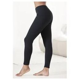 Thermoleggings Lavana, Damen, Gr. 32/34, N-Gr, schwarz (1x schwarz), Obermaterial: 78% Polyester, 22% Elasthan. Innenseite: 94% Polyester, 6% Elasthan, unifarben, Basic, Hosen, mit weichem Teddypl&uuml;sch innen