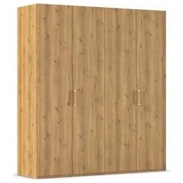 Dreht&uuml;renschrank Rauch "Kleiderschrank Schrank Garderobe Schlafzimmerschrank EVELYN", braun (asteiche), B:201cm H:223cm T:60cm, Holzwerkstoff, Schr&auml;nke, Dreht&uuml;renschrank, in elegantem Stil, viel Stauraum 4 Breiten und 2 H&ouml;hen MADE IN GERMANY
