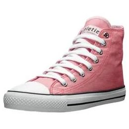 Sneaker Ethletic "White Cap Hi Cut", Damen, Gr. 42, rosa (strawberry pink p, just wei&szlig;), Obermaterial: 100% Baumwolle; Futter: 100% Baumwolle; Decksohle: 100% Baumwolle; Sohle: 100% Naturkautschuk, Schuhe Sneakerboots Canvassneaker Sneaker high, Keine Angabe