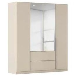 Dreht&uuml;renschrank OTTO HOME "Kleiderschrank Schrank Garderobe AGORDO mit Dekor- oder Hochglanzfront", beige (beige (champagner)), B:181cm H:210cm T:54cm, Holzwerkstoff, Schr&auml;nke, Dreht&uuml;renschrank, mit Au&szlig;enschubk&auml;sten, in 7 Breiten und 2 H&ouml;hen MADE IN GERMANY