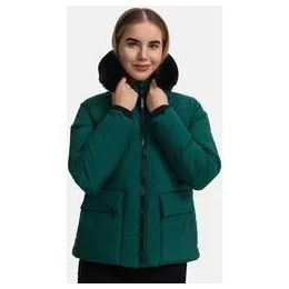 Winterjacke Marikoo "Morinaa", Damen, Gr. M, gr&uuml;n (schwarz olive), Obermaterial: 100% Polyester; Innenseite: 100% Polyester; Futter: 100% Polyester; Wattierung: 100% Polyester, Jacken Winterjacke, mit gro&szlig;er Kapuze