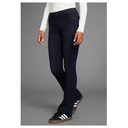Jeansjeggings Arizona "Bootcut mit leichtem Thermo Effekt", Damen, Gr. 46, N-Gr, blau (rinsed), Denim/Jeans, Obermaterial: 72% Baumwolle, 26% Polyester, 2% Elasthan, Basic, lang, Jeans, High Waist