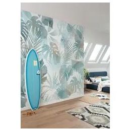 Fototapete Komar "Komar Vlies Fototapete - Frootloops Jungle - Gr&ouml;&szlig;e 300 x 250 cm", lila (modern), H:1,04m L:2,5m, Vlies, Tapeten