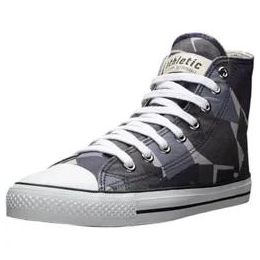 Sneaker Ethletic "White Cap Hi Cut", Damen, Gr. 36, blau (camou blau, just wei&szlig;), Obermaterial: 100% Baumwolle; Futter: 100% Baumwolle; Decksohle: 100% Baumwolle; Sohle: 100% Naturkautschuk, Schuhe Sneakerboots Canvassneaker Sneaker high, Keine Angabe