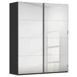 Schwebet&uuml;renschrank Rauch "Kleiderschrank Schrank Garderobe Schlafzimmerschrank SCALE-FYRA", schwarz, B:181cm H:223cm T:67cm, Holzwerkstoff, Schr&auml;nke, Schwebet&uuml;renschrank, edle viergeteilte T&uuml;ren, Spiegelfront und viele Farben MADE IN GERMANY