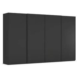 Schwebet&uuml;renschrank Rauch "Kleiderschrank Schrank Garderobe Schlafzimmerschrank SCALE-LINE", schwarz, B:360cm H:223cm T:68cm, Holzwerkstoff, Schr&auml;nke, Schwebet&uuml;renschrank, edle Optik mit Bauchbinde in Korpusfarbe Dekorfront MADE IN GERMANY