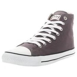 Sneaker Ethletic "White Cap Hi Cut", Damen, Gr. 38, grau (pewter grau, just wei&szlig;), Obermaterial: 100% Baumwolle; Futter: 100% Baumwolle; Decksohle: 100% Baumwolle; Sohle: 100% Naturkautschuk, Schuhe Sneakerboots Canvassneaker Sneaker high, Keine Angabe